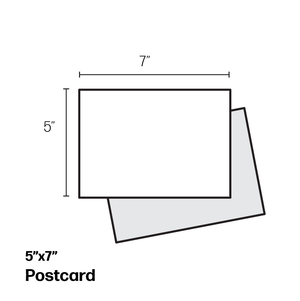 5 X 7 Postcard Template 5 X 7 Medium Postcards | MoreWithPrint